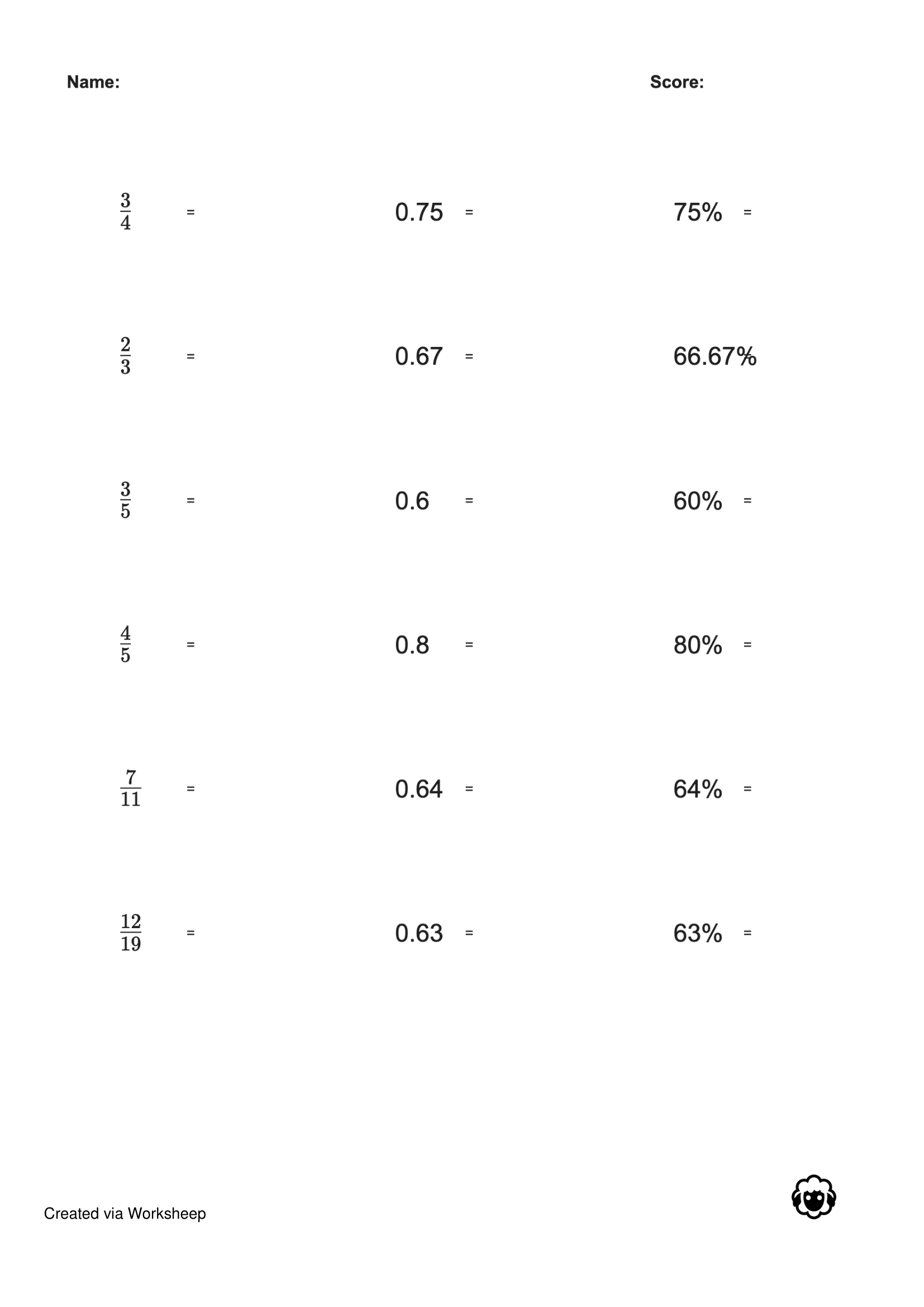 Worksheep | Create Math Worksheets Instantly with AI