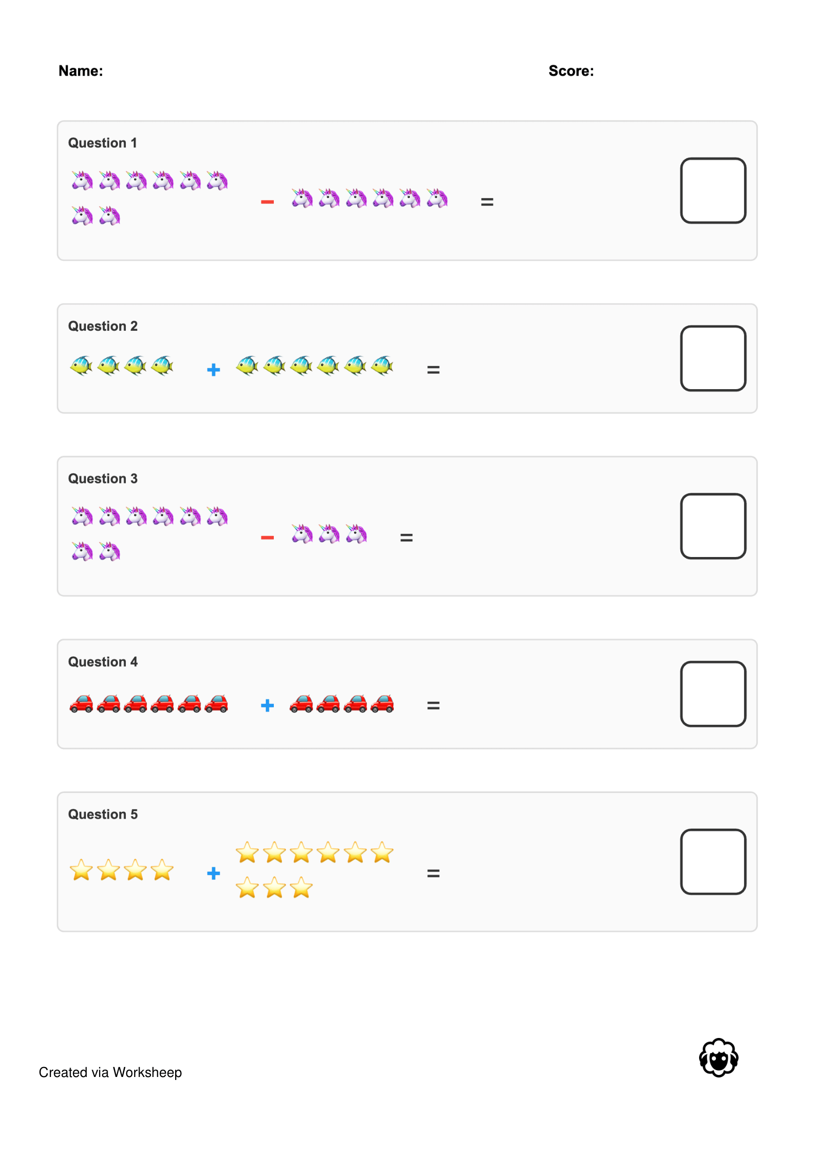 Worksheep | Create Math Worksheets Instantly with AI